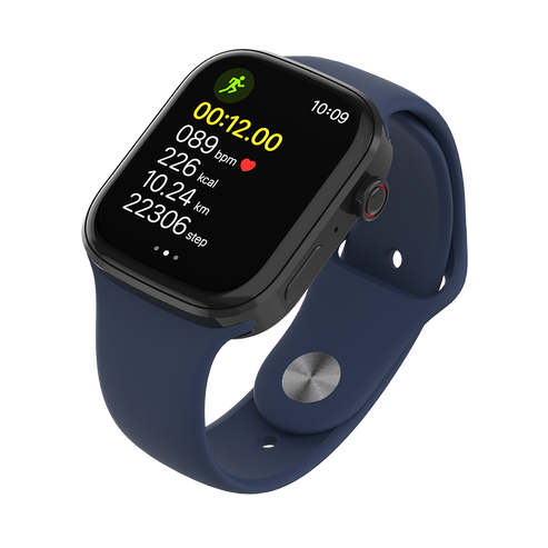 AIWA Active Smartwatch with 1.83” HD Display, Bluetooth, Pulse Monitor ...