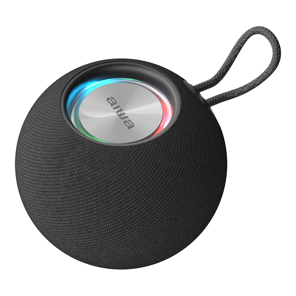 AIWA Globe Bluetooth Speaker with LED Lights, Rechargeable Battery, an ...