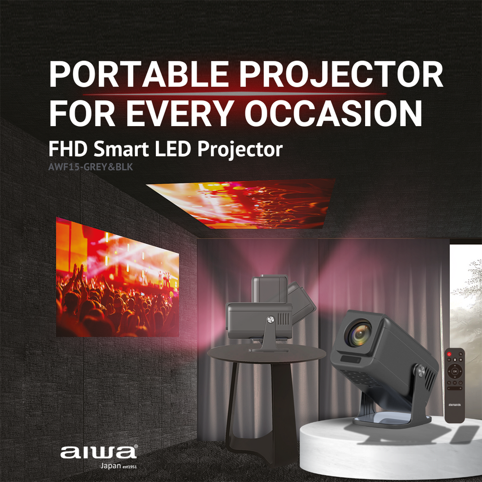 FHD Smart LED Projector | Full HD 1080p, 300 Lumens, WiFi, Bluetooth ...