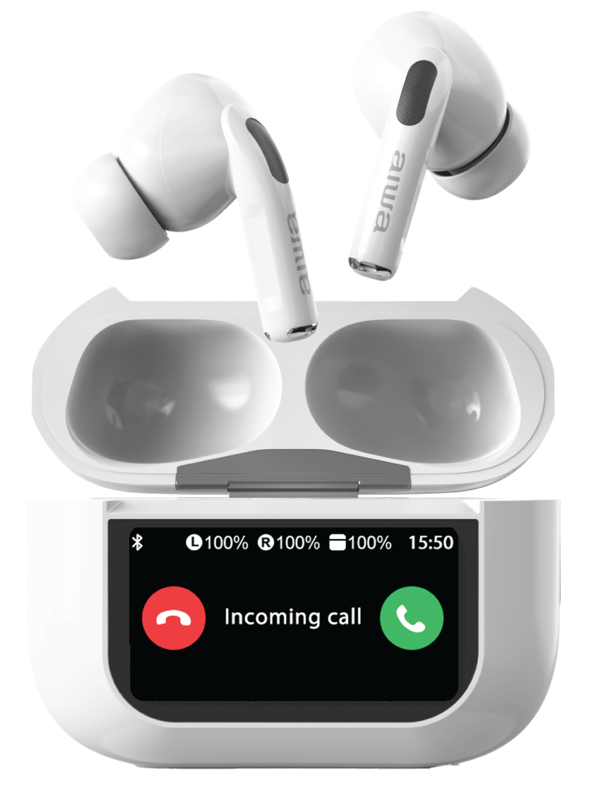 AIWA True Wireless Earbuds with Noise Cancelling & Touchscreen Case ...